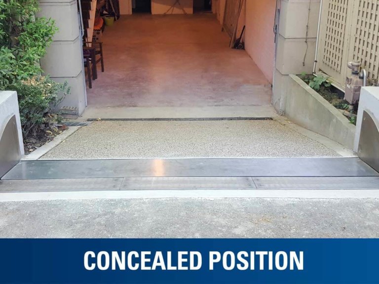Flood Protection Barriers for Descending Driveways - AWMA
